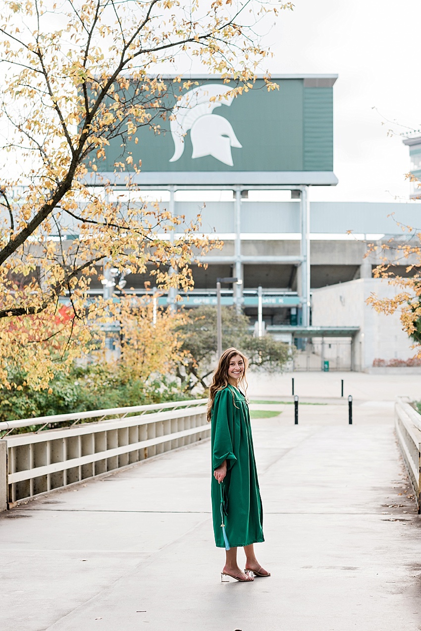Michigan State Fall Senior Photos on North Campus - Allie & Co ...