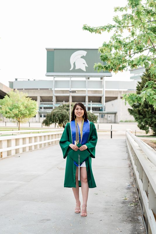 Michigan State Senior Graduation Pictures on Campus - Allie & Co ...